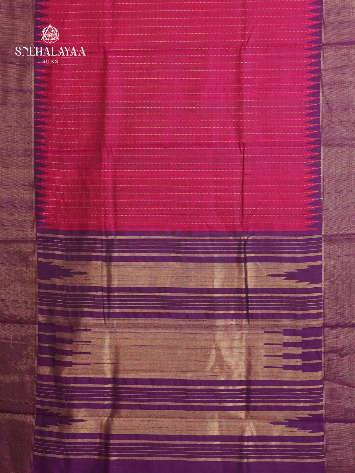 Pink Dupion Silk Saree – Snehalayaa Silks