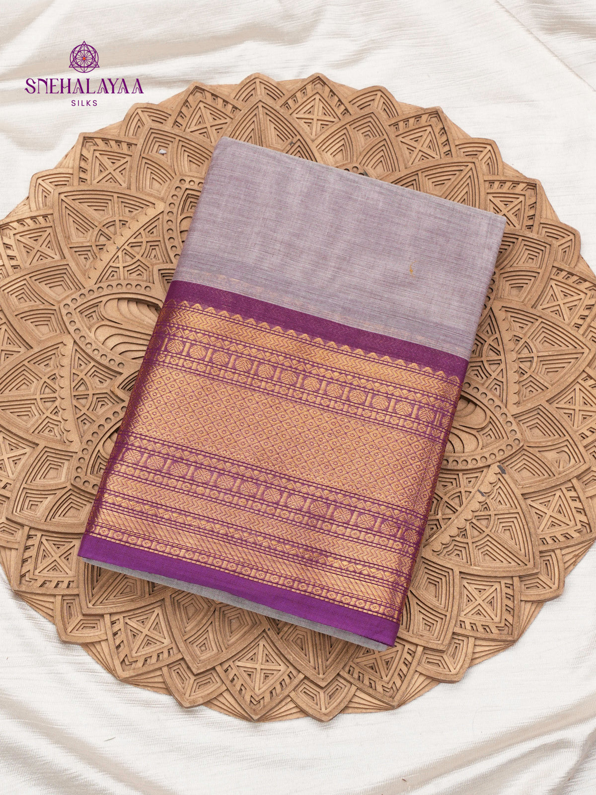 Lavender Chettinad Cotton Saree – Snehalayaa Silks